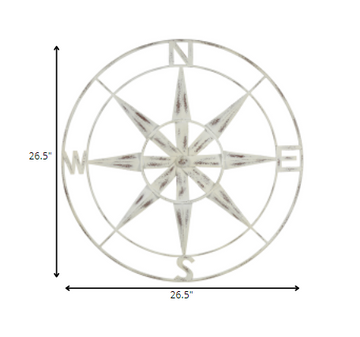 Nautical Compass Metal Wall Decor | Coastal Compass Decor – The Coastal ...