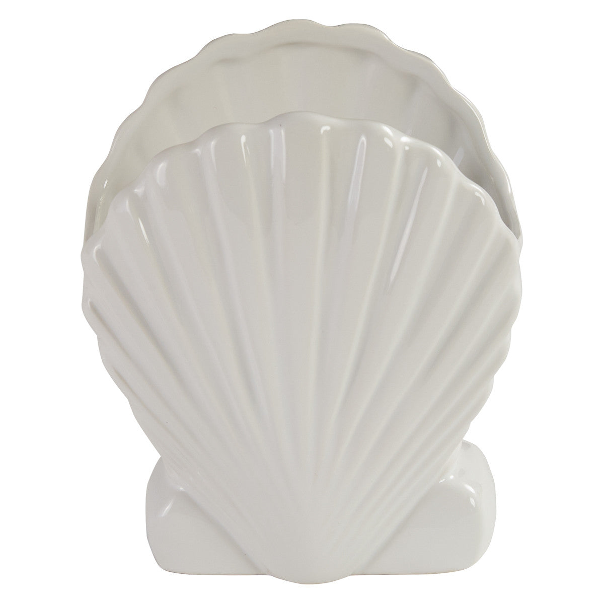 Ceramic Seashell Utensil Holder | Kitchenware | Coastal Compass – The ...