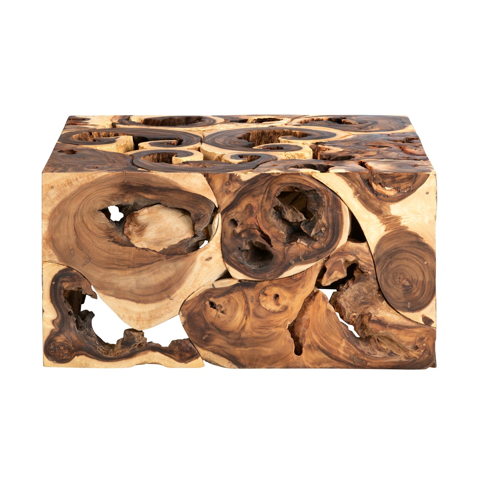 Saur Wood Platform Coffee Table | Coastal Compass Home Decor – The ...