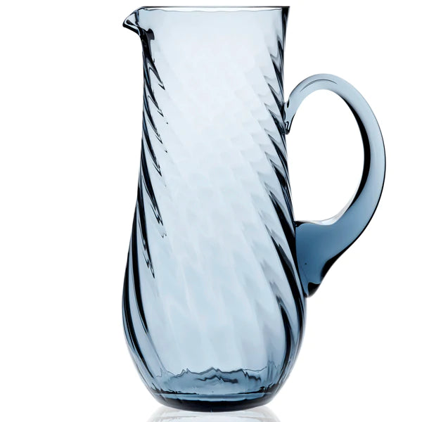 Bali Blue Pitcher | Coastal Glassware | Coastal Compass Home Decor ...