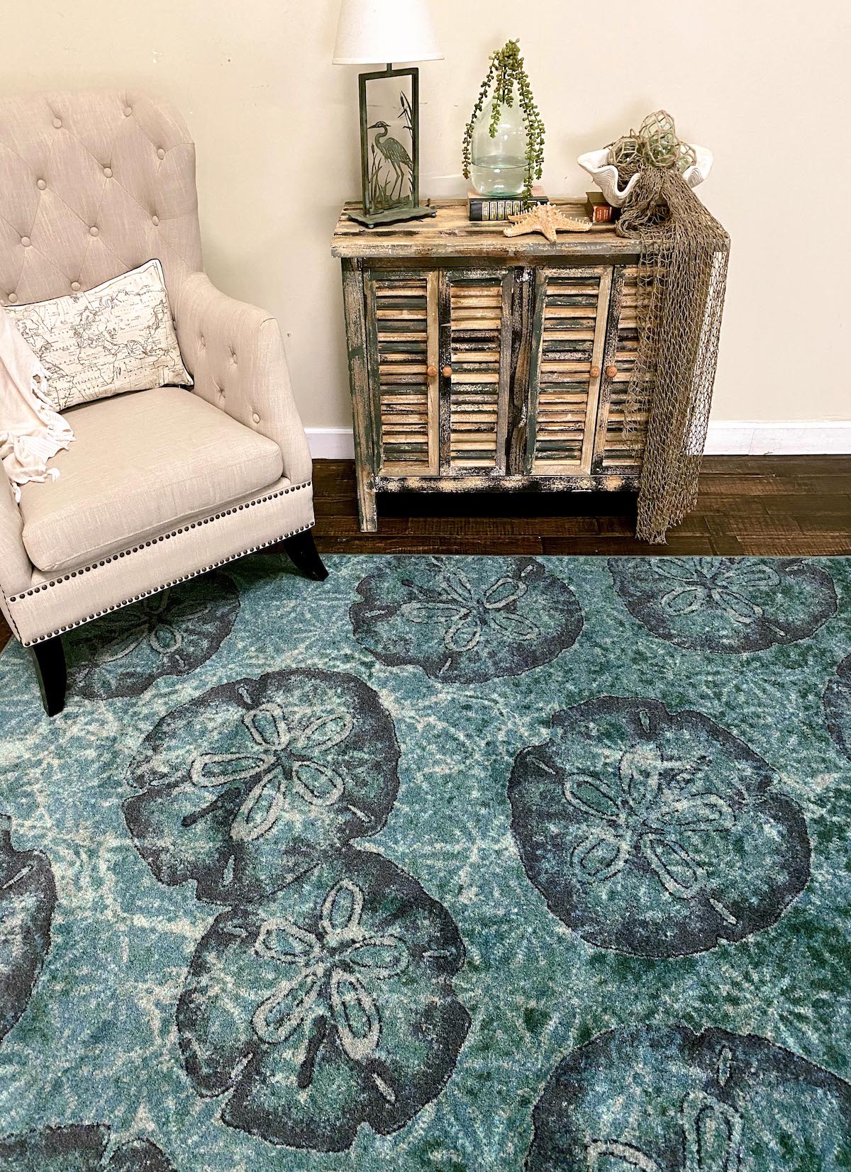 Beach Money Rug | Coastal & Beach Rugs | Coastal Compass Home Decor ...