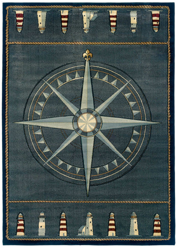 Nautical Rugs | Coastal & Beach Rugs | Coastal Compass Home Decor – The ...