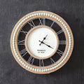 Dogwood Beaded Wall Clock | Coastal | Coastal Compass Home Decor – The ...