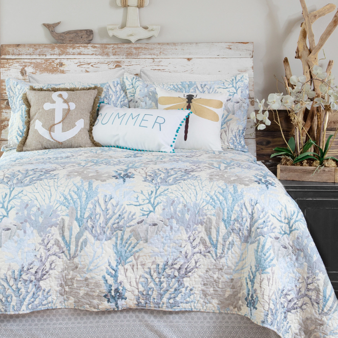 Nautical Bedding | Coastal Bedroom Decor | Coastal Compass – The ...