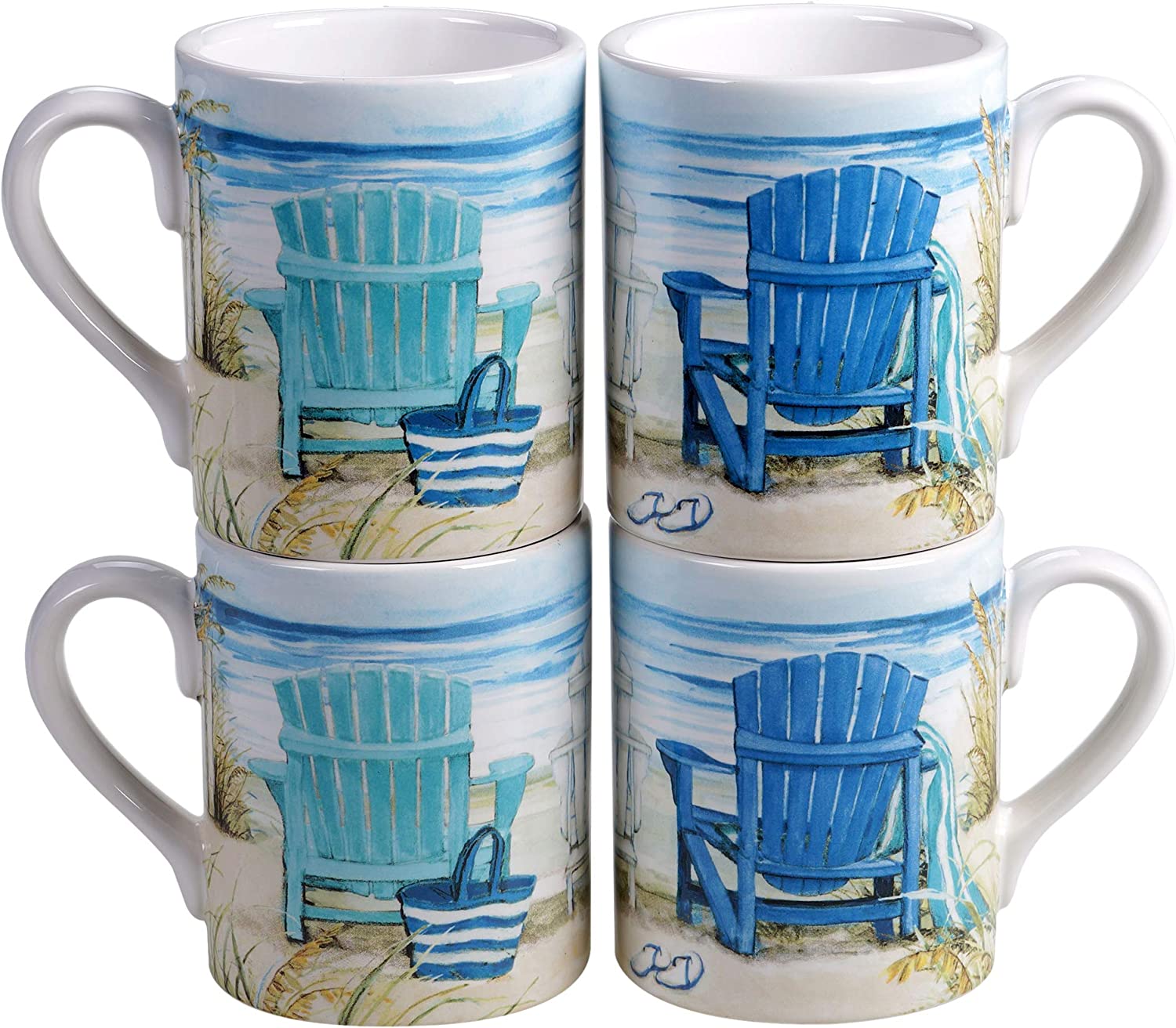 Ocean Side Mugs | Coastal Drinkware | Coastal Compass Home Decor – The ...