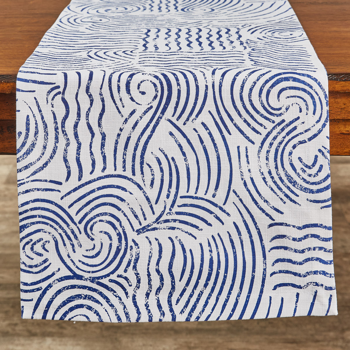 Shore Waves Table Runner | Coastal Compass Home Decor – The Coastal ...